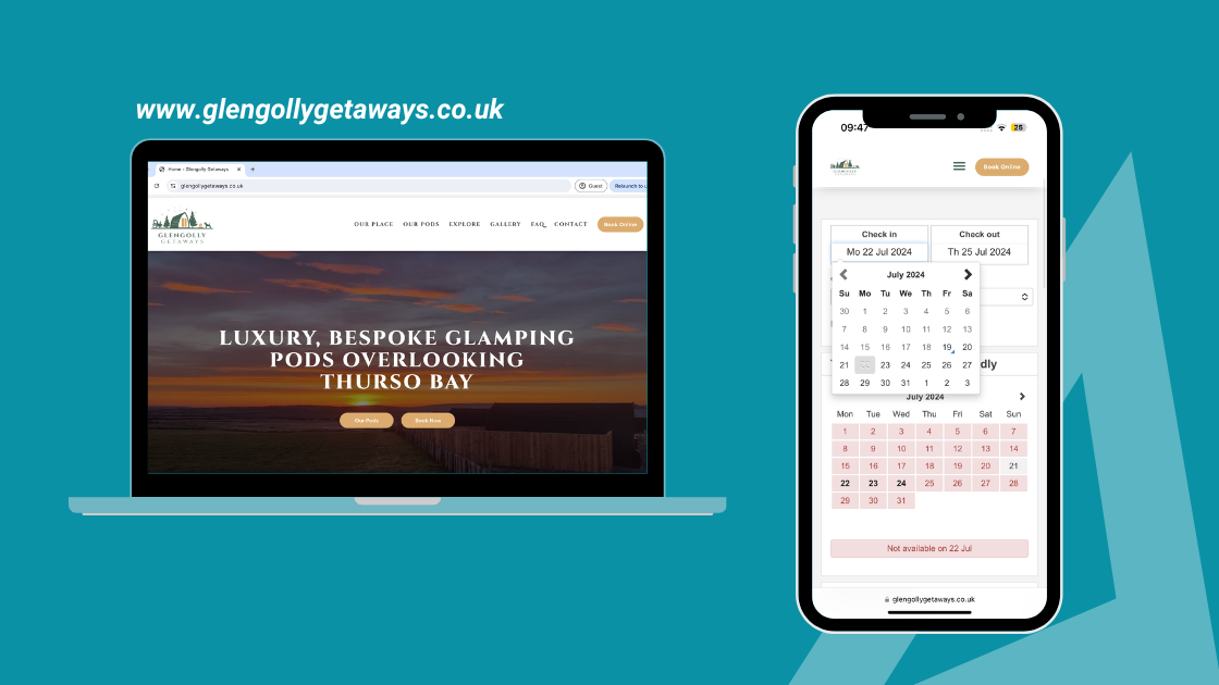 Glamping Website Design and Channel Management
